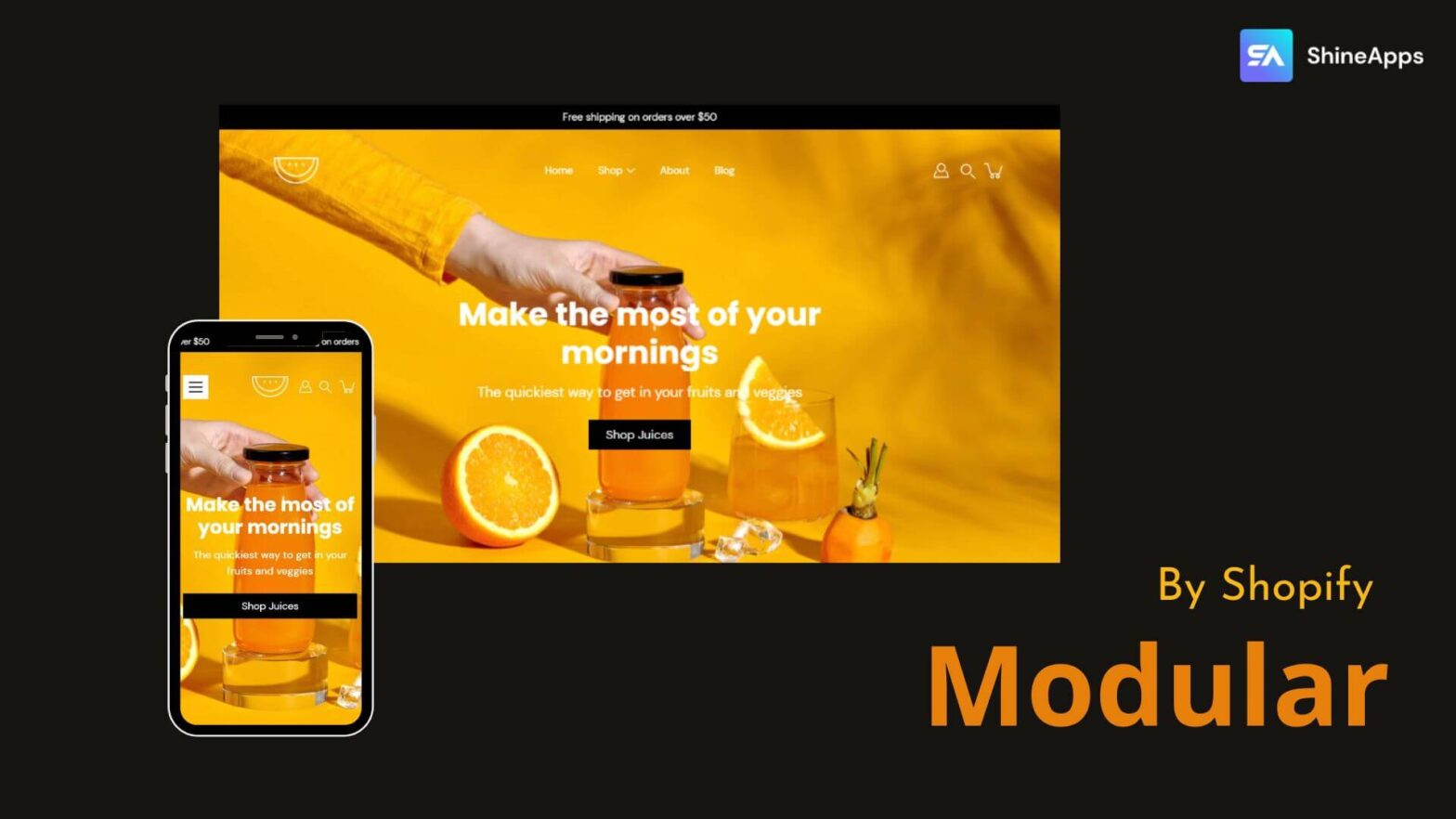 Modular Theme - Display brand graphics with a simple, grid-based layout ...